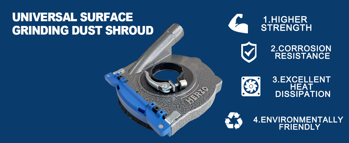 HERZO 125mm Aluminum Dust Shroud Kit + Diamond Cup - HERZO® Tools